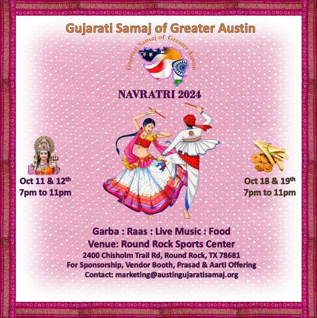 Navratri 2024 • Gujarati Samaj of Greater Austin